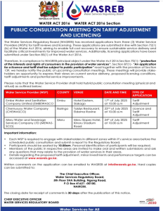 Public Participation Notice – MEWASS